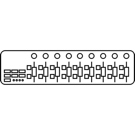 Midi Mixer Controller Vector Illustration Free Svg