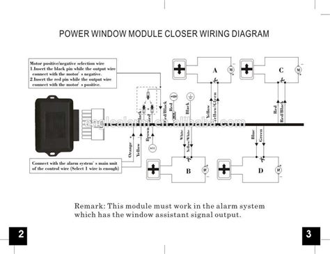 Power Window Wiring Diagram
