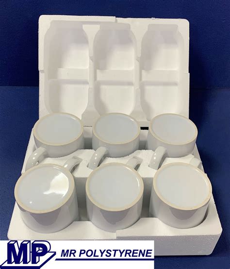 Polystyrene Foam 6 Mug Boxes Mailer Postal Packaging Mailing Packs
