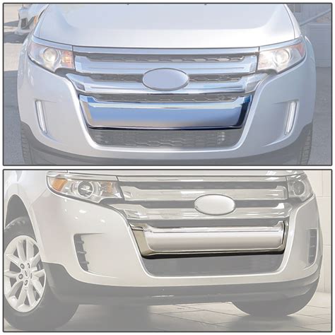 For 11 14 Ford Edge Oe Style Front Bumper Lower Chrome Grille Moulding