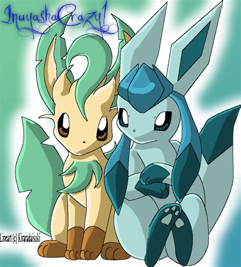 Leafeon And Glaceon By Inuyashacrazy On Deviantart