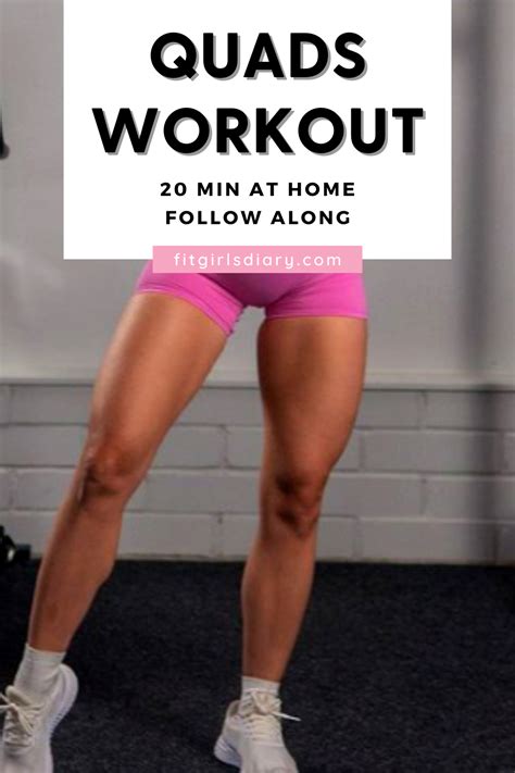 Girl S Quad Workouts 8 Best Quad Exercises Leg Workouts At Home Artofit