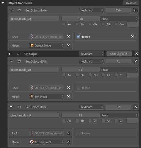 How To Set Custom Shortcuts For Mode Switching Basics Interface Blender Artists Community