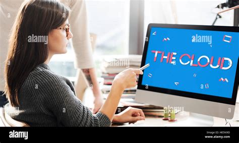 Cloud Network Data Digital Storage Technology Concept Stock Photo Alamy