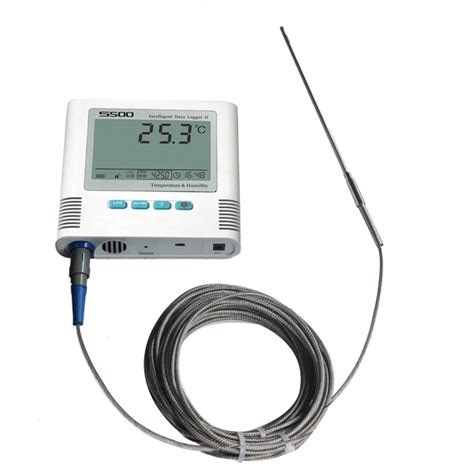 External Single Pt100 Temperature Sensor Portable Temperature Data Logger