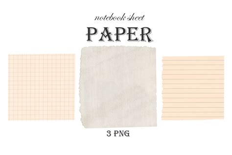 Notebook Sheets Lined Paper Graphic By Lesyaskripak Art Creative Fabrica