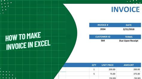 How To Make Invoice In Excel Crafting Invoices In Excel Step By Step