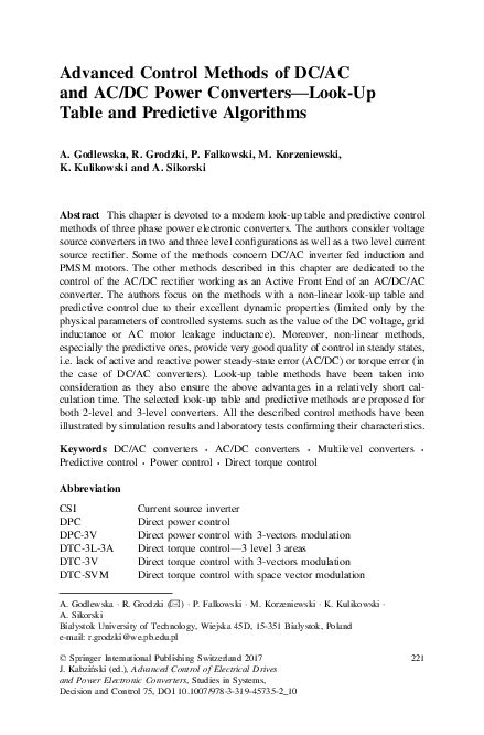 pdf advanced control methods of dc ac and ac dc power converters—look