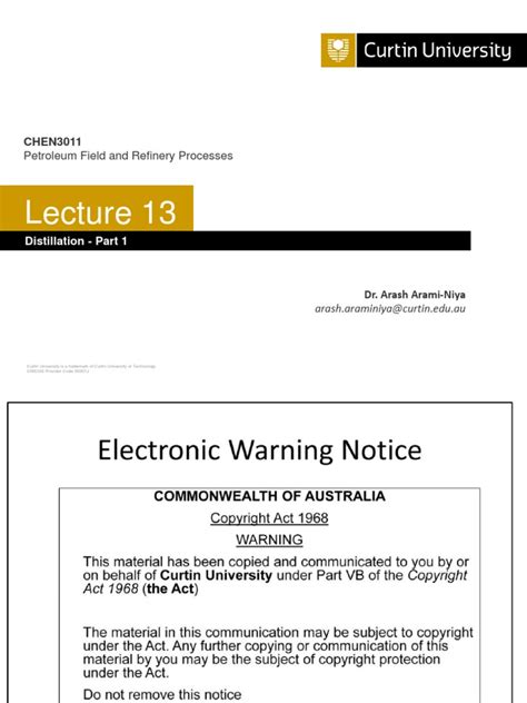 Week 7 Lecture Slides Pdf Pdf Distillation Thermodynamics