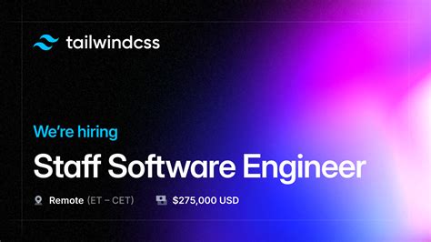 Staff Software Engineer Tailwind Css