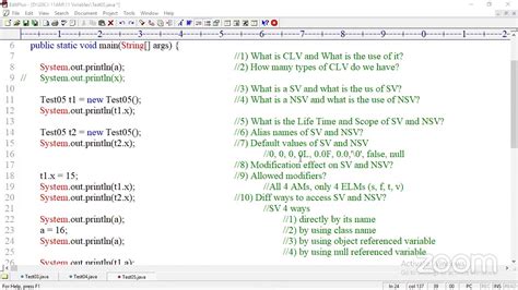 11am Cj Batch Variables 2 New Core Java Batch From Tomorrow 9am