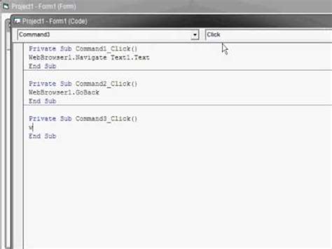 Visual Basic 6 Create A Simple Webbrowser Tutorial YouTube