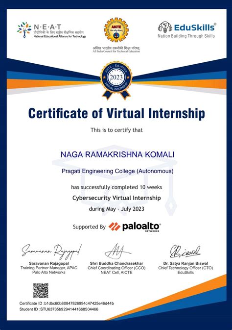 Naga Ramakrishna Komali On Linkedin Aicte Eduskills Eduskillsfoundation Aicteeduskills