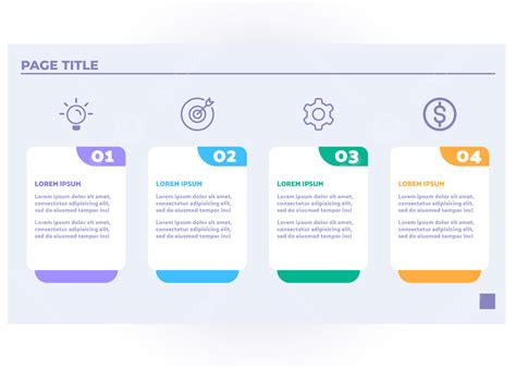 네 가지 옵션 단계 또는 프로세스가 포함된 인포그래픽 Ppt 템플릿 벡터 템플릿 Psd 다운로드 디자인 자료 다운로드