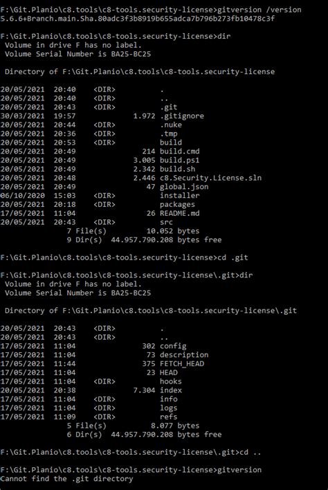 Bug Cannot Find The Git Folder · Issue 2701 · Gittoolsgitversion