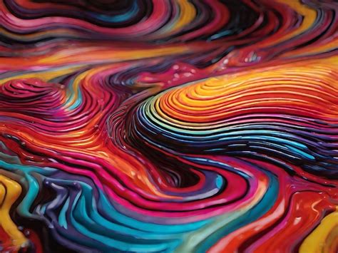 Premium Photo Immersed In Vibrant Interference Colors Collide Creating A Dazzling Tapestry Of