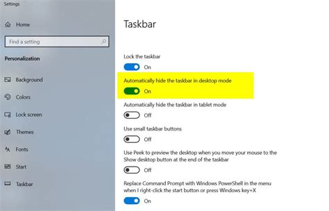 How To Remove The Taskbar In Windows 10