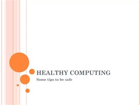 Ppt Healthy Computing Powerpoint Presentation Free Download Id
