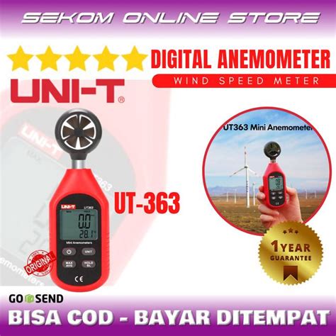 Jual Measuring Uni T Mini Digital Bluetooth Anemometer Wind Speed Meter Ut363 Ut363bt Shopee