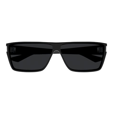 Saint Laurent Sl757 Black Uni Sex Rectangle Sunglasses Eyewear Index