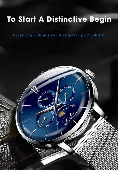 Мужские часы от ведущего бренда Роскошные Кварцевые часы для мужчин модные водонепроницаемые