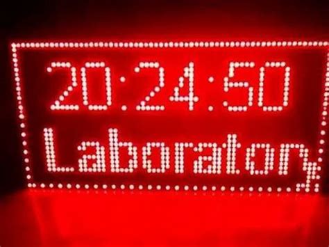 D Light RED Color LED Scrolling Display Board Model Name Number BG P LSD At Square