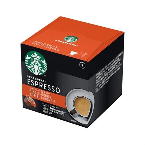 스타벅스 싱글 오리진 콜롬비아 캡슐커피 By 네스카페 돌체구스토 12캡슐 X 4박스 총 48캡슐 Starbucks 티몬