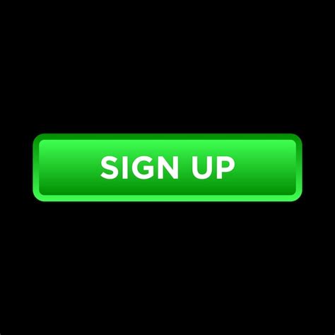 Premium Vector Sign Up Button Website Vector Template