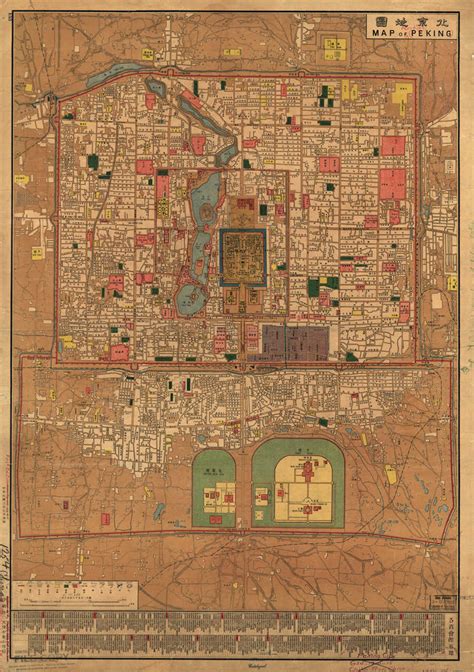 1914年民国北京地图 地图114网