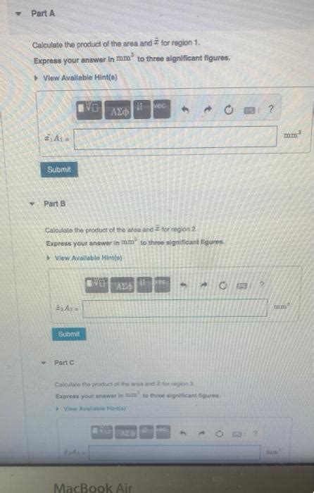 Calculate The Product Of The Area X For Region Chegg Com