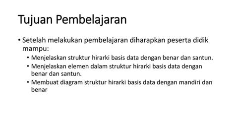 Materi Struktur Hirarki Basis Data Pptx