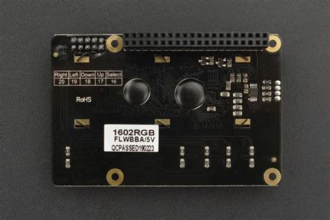 I2c 16x2 Rgb Lcd Keypad Hat Com Luz De Fundo Rgb Compatível Com Raspberry Pi 4b3b Opencircuit