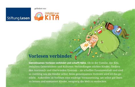 Vorlesen Verbindet In Der Kita Stiftung Lesen