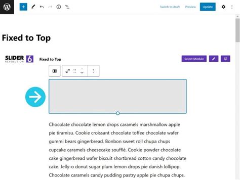 Slider Revolution Manual Fix Modules On Top Of Page