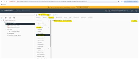 Enable The Enhanced Vmotion Compatibility Evc Mode For A Vsphere