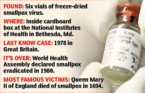 Scientist Finds Lost Vials Of ‘extinct Smallpox Virus