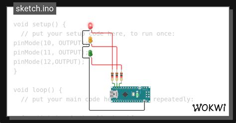 Traffic Lights Wokwi Esp32 Stm32 Arduino Simulator