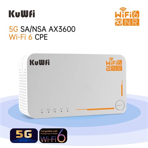 Kuwfi 5g Cpe Router 4000mah Wifi 6 Pocket Wifi Router 5g Router With Sim Card Slot