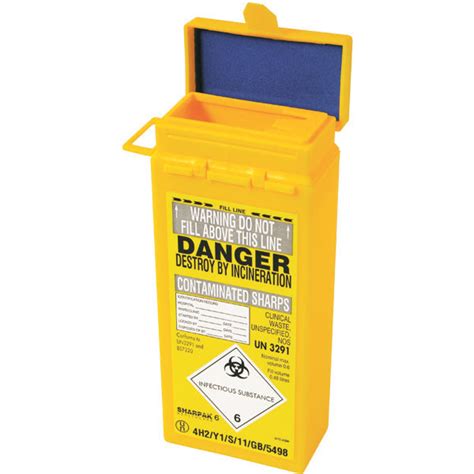 Sharpak 6 Yellow Container 06ltr Medisave Uk