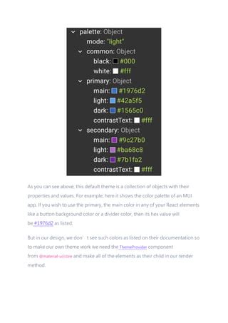How To Convert A Component Design Into An MUI React Code PDF