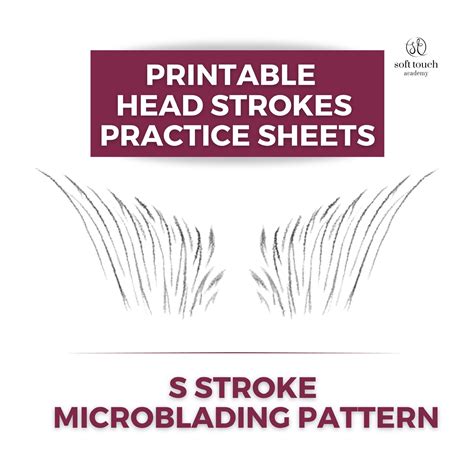 microblading stroke pattern template microblading head stroke patterns