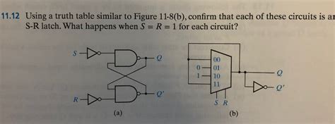 Solved 1112 Using A Truth Table Similar To Figure 11 8b