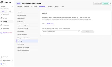 Timescale 文档 IP 允许列表 TimescaleDB 时序数据库