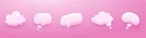 3d White Speech Bubble Chat Icon Collection 16116789 Vector Art At Vecteezy