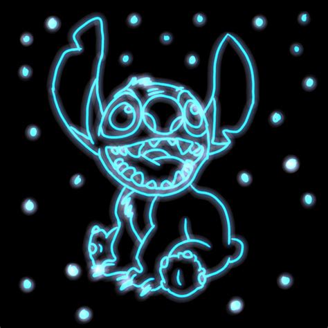 Stitch Neon Art By Z7demexico On Deviantart