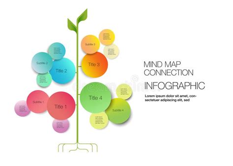 Colorful Tree Mind Map Infographic Template Stock Vector Illustration Of Presentation Graph