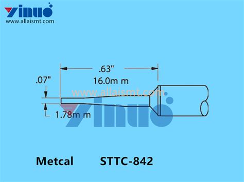 Metcal Sttc 842 Soldering Tip Yinuo Electronics Provides Professional Smt Peripheral Equipment