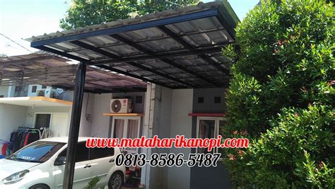 56 Konsep Model Atap Garasi Mobil Kanopi Tanpa Tiang