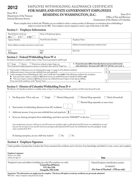 What Is Maryland Withholding Exemption Certificate At Christy Carter Blog