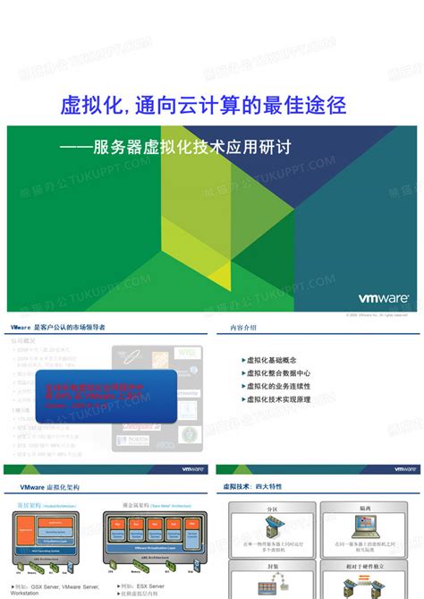 服务器虚拟化PPT模板下载 编号lbpjjepx 熊猫办公